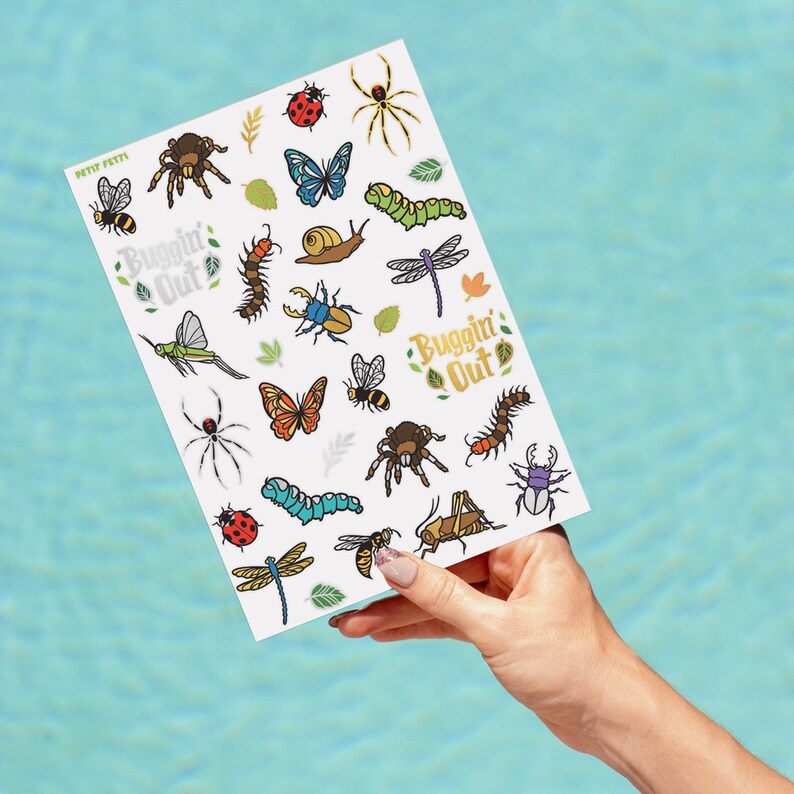Bug Temporary Tattoos 48 Glitter Styles Buggin' Out | Etsy