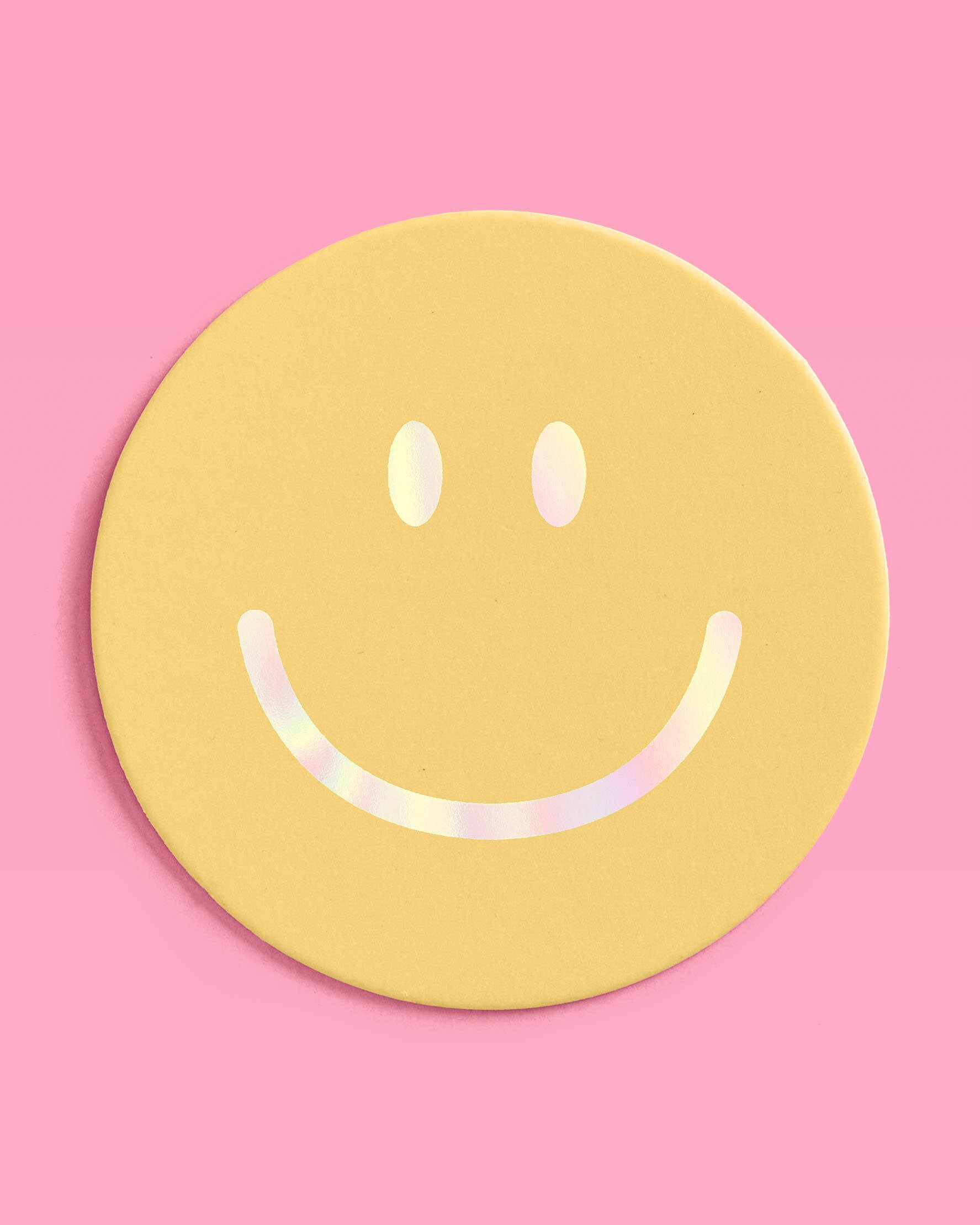 Xo, Fetti Smile Pastel Party Drink Coasters - 16 Pcs - Iridescent Foil ...