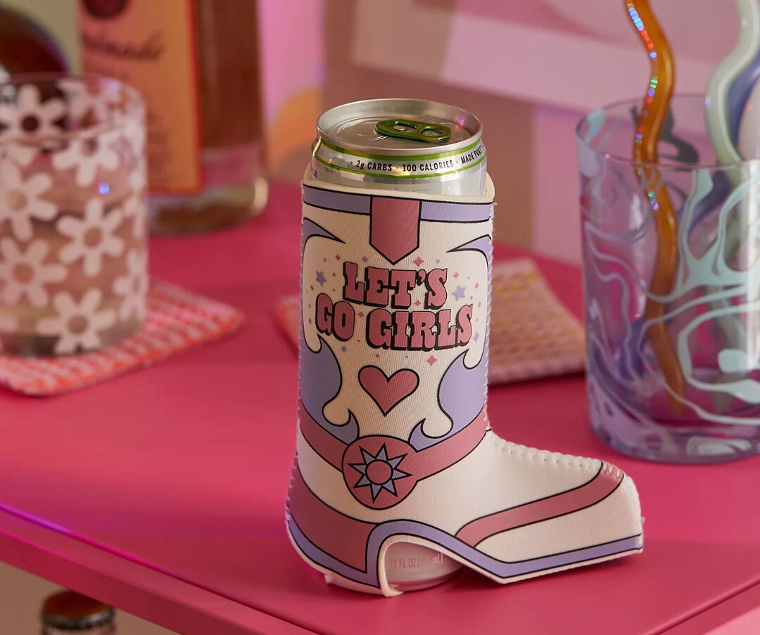 Xo, Fetti Let's Go Girls Rodeo Koozie 1 Cowboy Boot Drink Sleeve Last ...