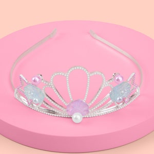 Xo, Fetti Mermaid Tiara - Pastel Pearls + Lightweight Metal | Mermaid ...