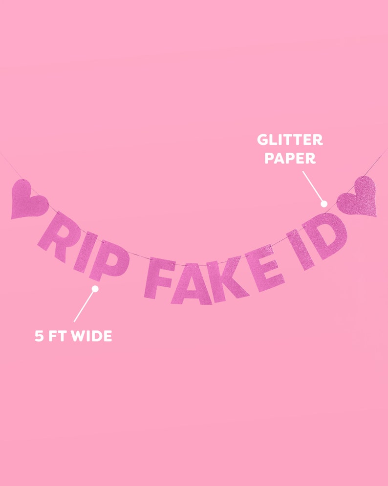 RIP Fake ID Birthday Party Banner - 5 Ft. | Bday Party Decorations ...