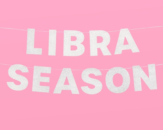 Libra Season Birthday Party Glitter Banner 5 Ft. Zodiac - Etsy