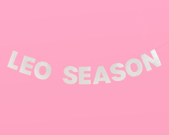 Leo Season Birthday Party Glitter Banner 5 Ft. Zodiac Leo - Etsy