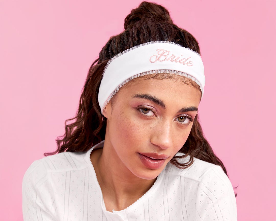Xo, Fetti Ruffle Bride Elastic Headband | Bachelorette Party Gift ...