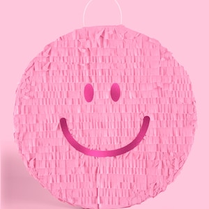 Xo, Fetti Smiley Face Piñata Pink, 11 Happy Pastel Birthday Party ...