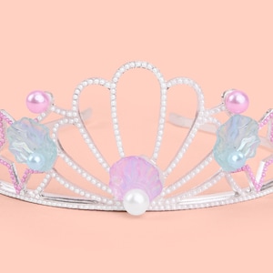 Xo, Fetti Mermaid Tiara - Pastel Pearls + Lightweight Metal | Mermaid ...