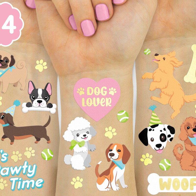 Dog Temporary Tattoo - Etsy
