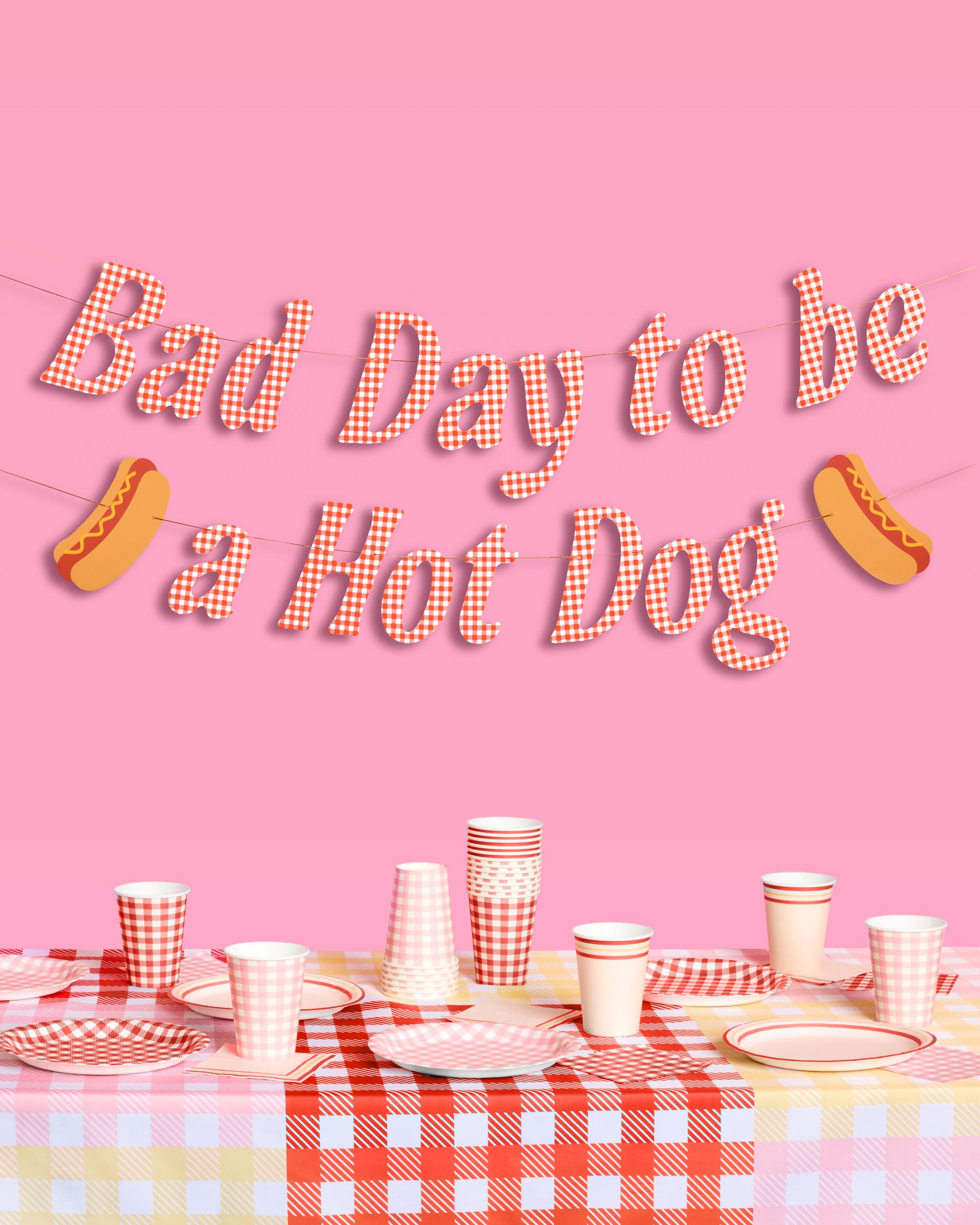 Xo, Fetti Hot Dog Banner | Cookout Party, BBQ Decor, Summer Party, July ...