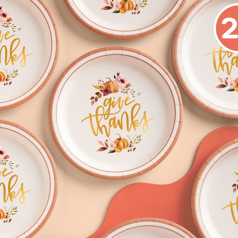 Thanksgiving Dinner Plate Sets - Etsy