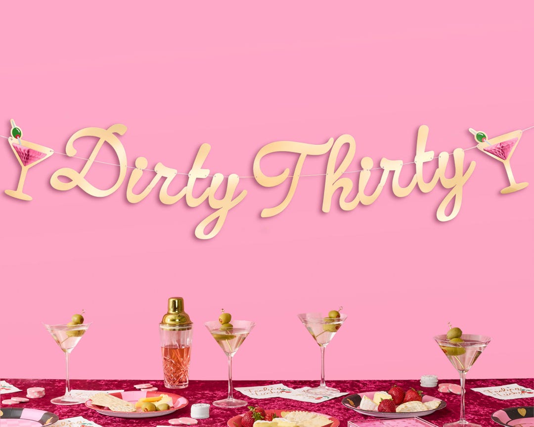 Xo, Fetti Dirty Thirty 3D Pop up Banner - 5 Ft. | 30th Birthday ...