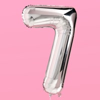 40 Inch Large 25 Balloon Numbers Black, Big Foil Number Balloons, Giant ...