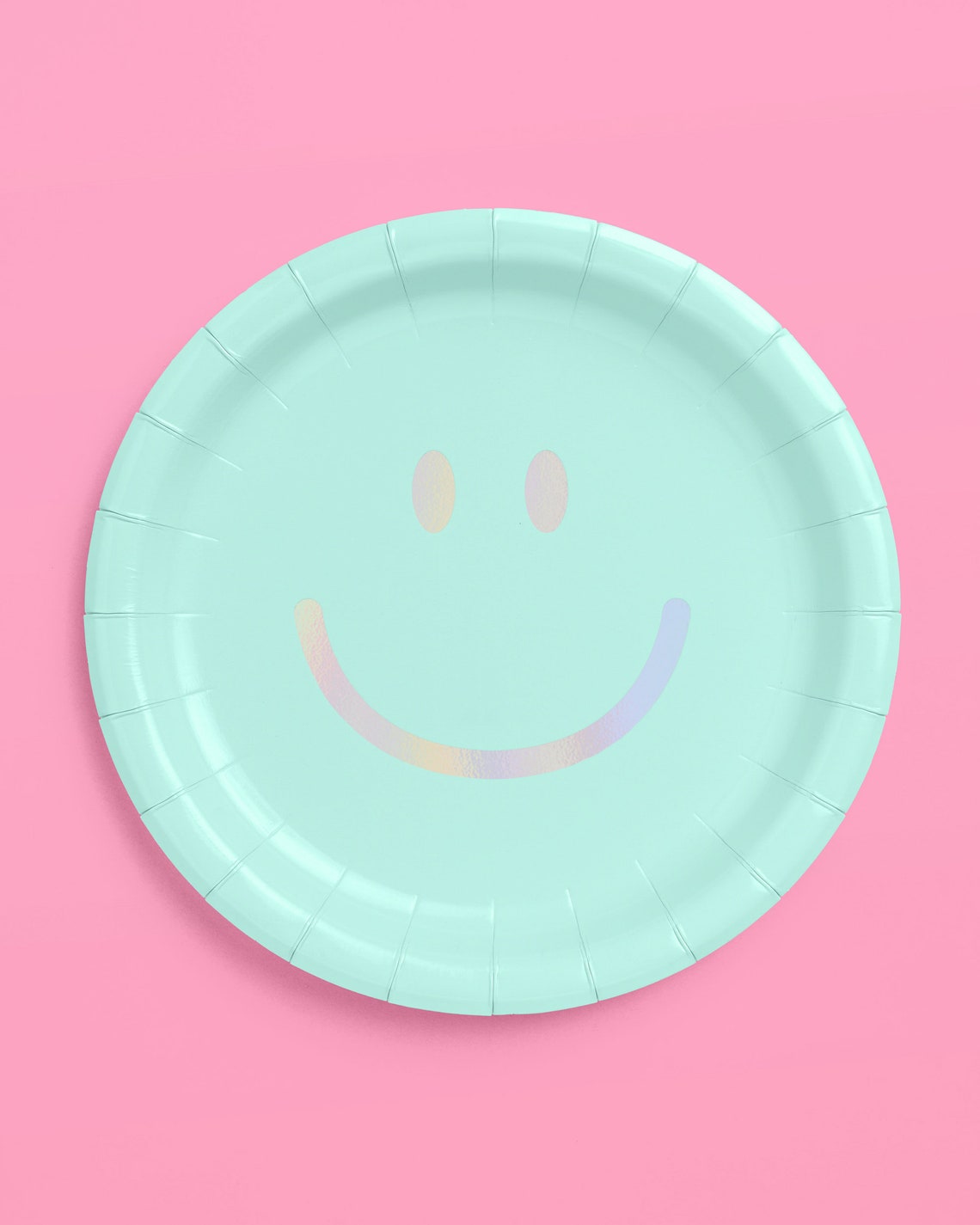 Smiley Paper Plates 24 Pk 9 Happy Pastel Birthday - Etsy