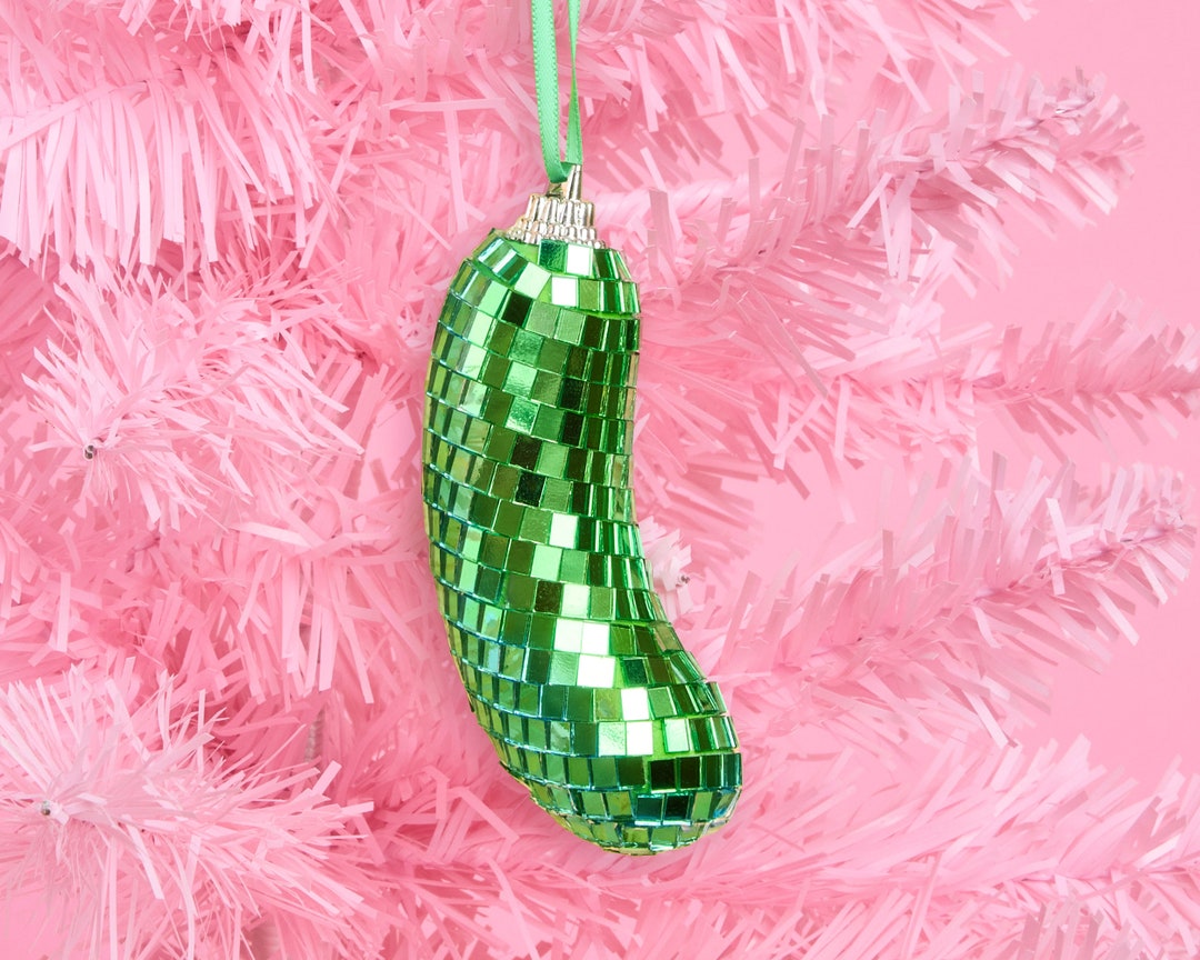 Xo, Fetti Green Disco Pickle Ornament - 1 Pc | Christmas Tree ...