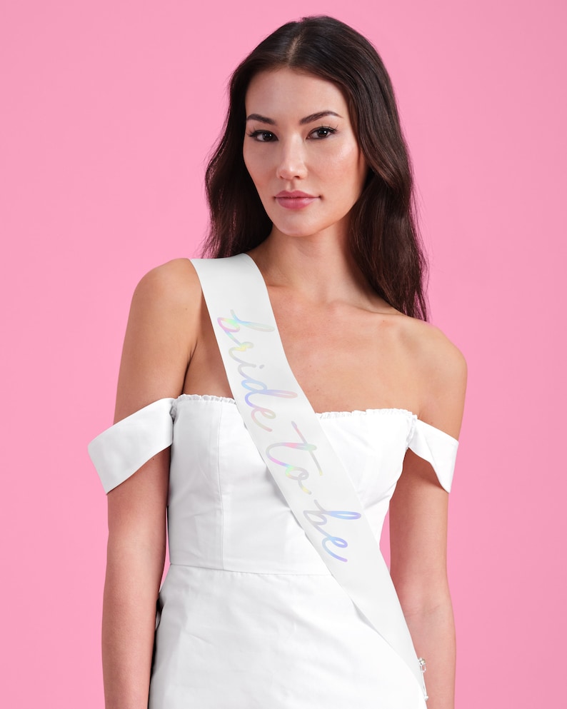 Xo, Fetti White Sash, Sheer Mini Satin Bow Gloves + Veil | Tying the ...