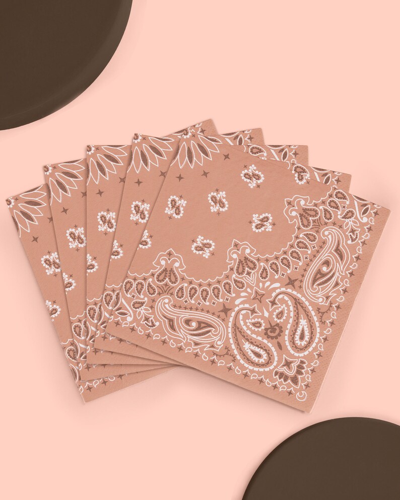 Xo, Fetti Western Bandana Napkins - 3-ply, 25 Pcs | Cowboy Birthday ...