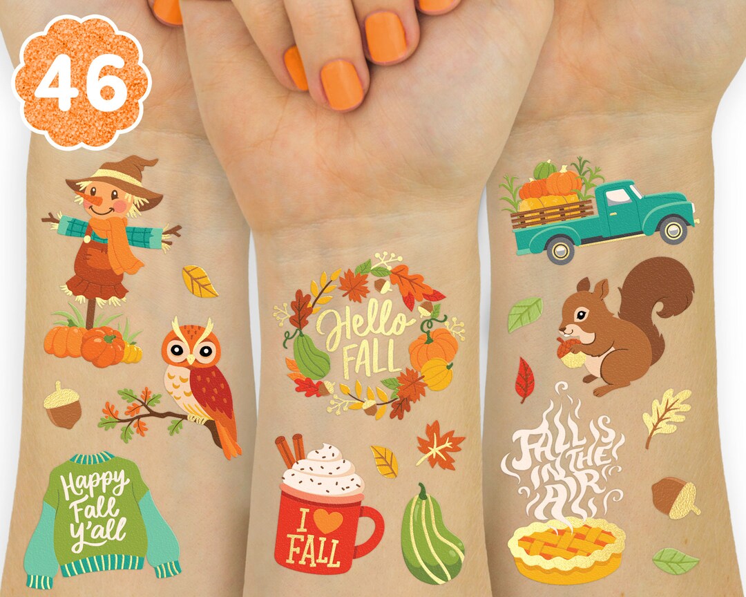 Xo, Fetti Fall Temporary Tattoos for Kids - 46 Foil Styles | Birthday ...