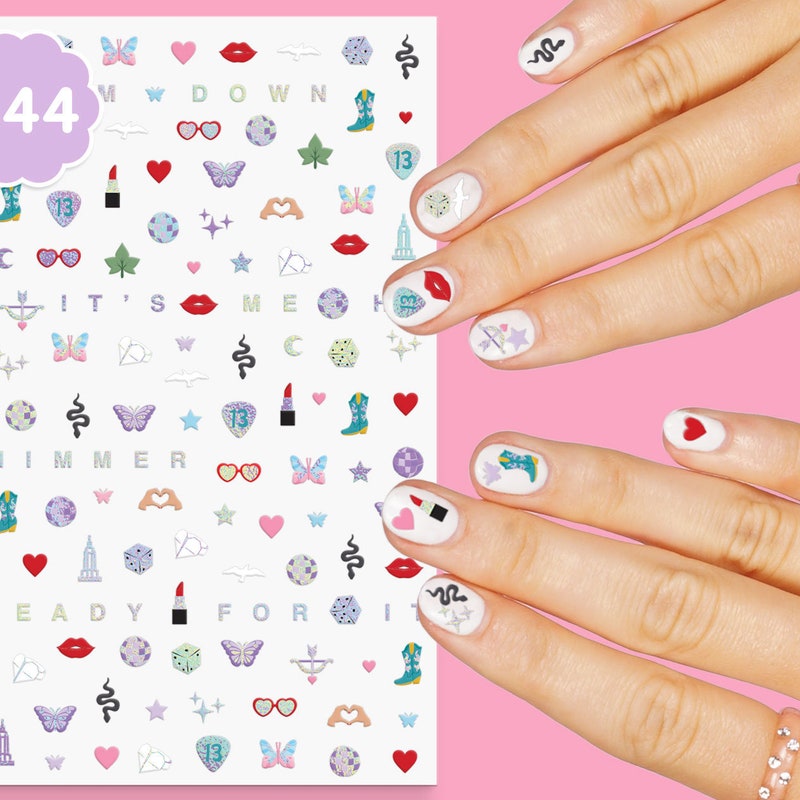 Card Nail Sticker - Etsy