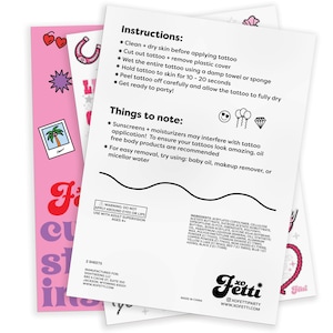 Xo, Fetti Rodeo Birthday Party Temporary Tattoos - 46 Silver Styles ...