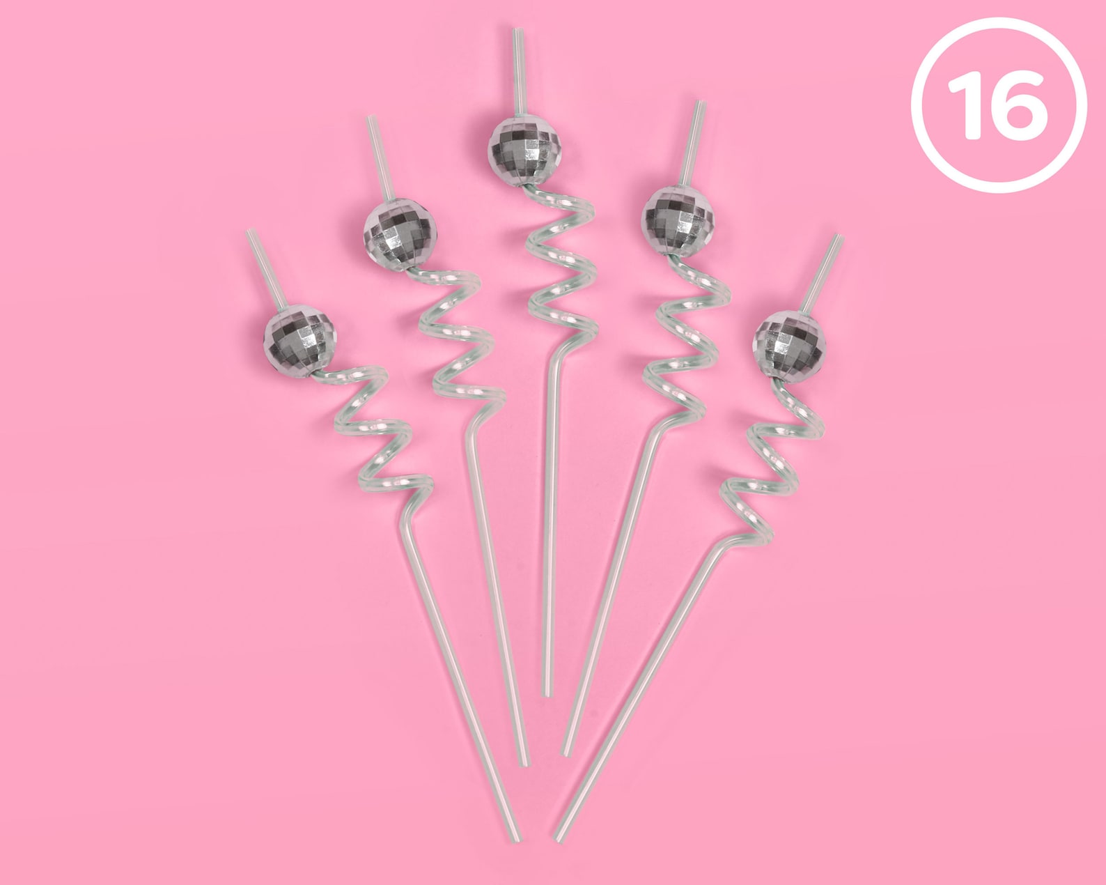 Xo, Fetti Disco Ball Reusable Swirly Straw Set - 16 Pc | Groovy ...