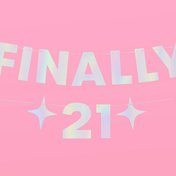 Finally 21 Banner - Etsy