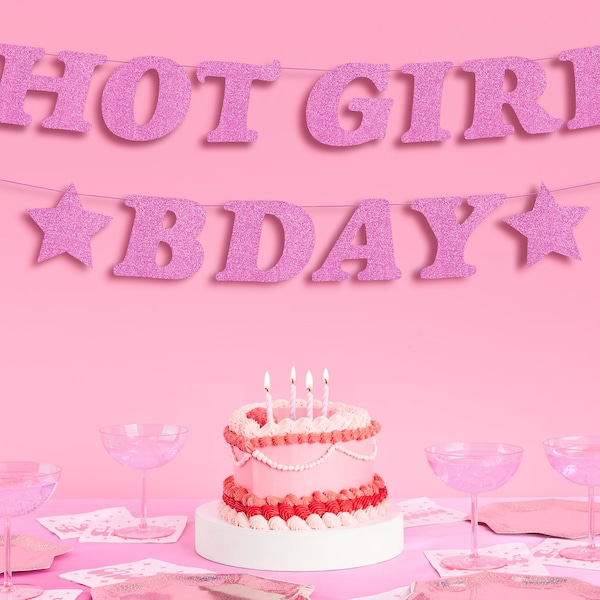 Hot Pink Banner - Etsy