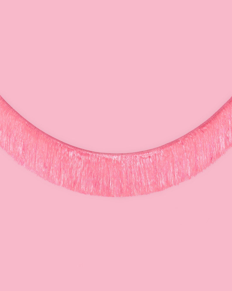 Xo Fetti Pink Iridescent Fringe Banner 5 Ft. Bach Party - Etsy
