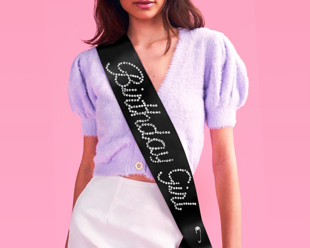 Xo, Fetti Birthday Girl Sash - Black + Rhinestone | Fun Birthday ...