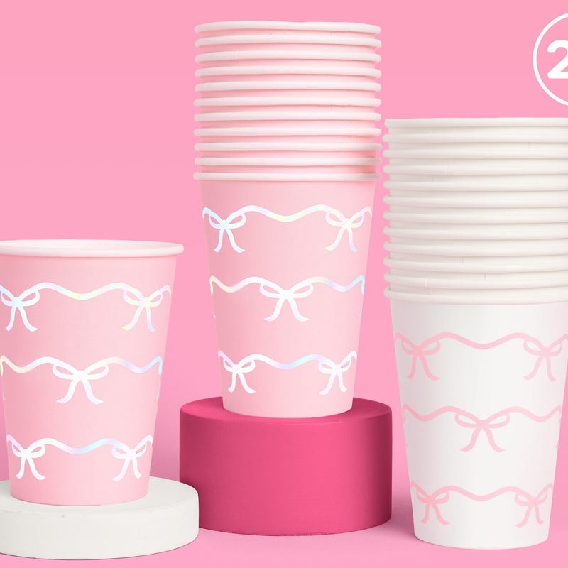 Paper Tea Cups With Bows - Etsy