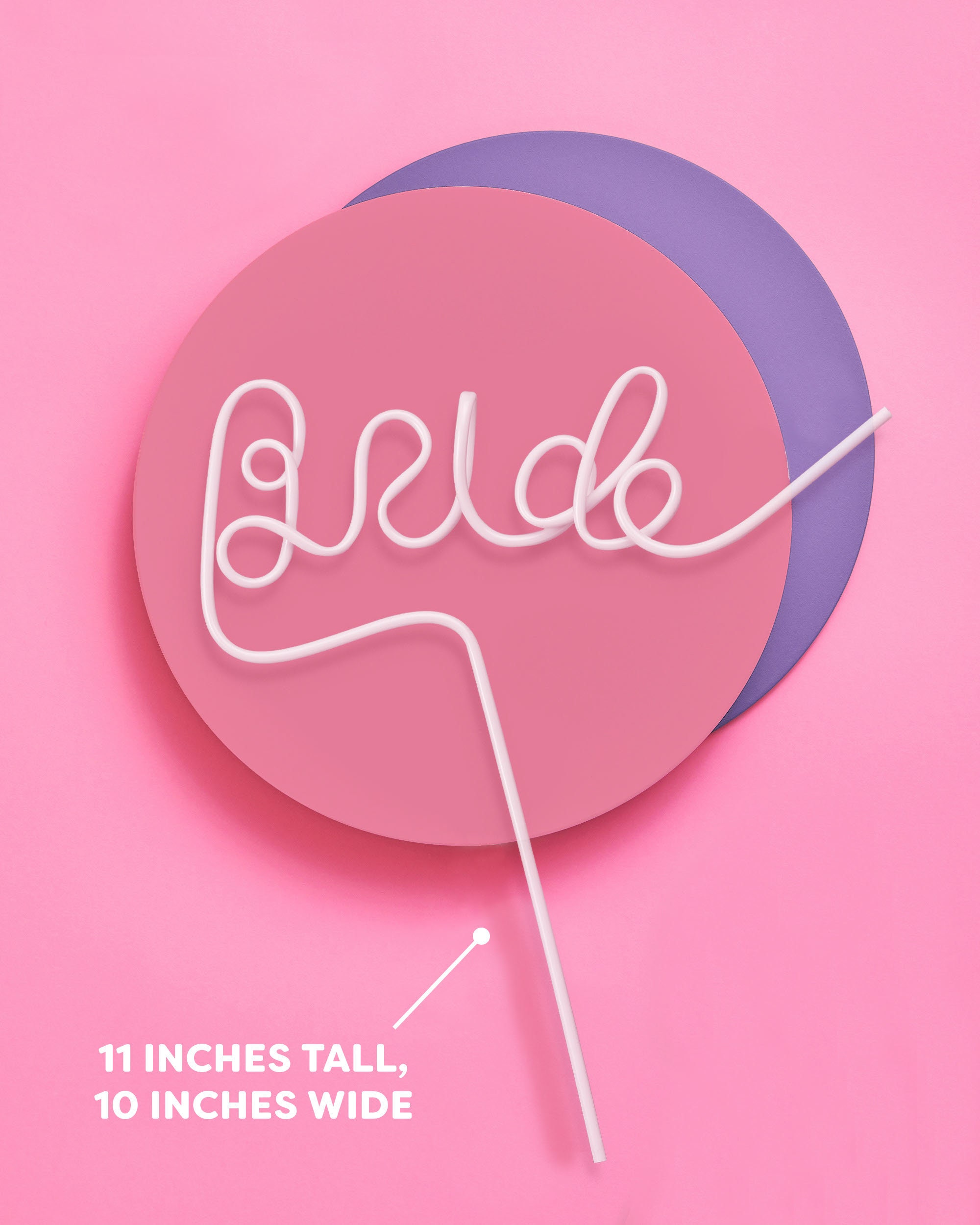 Bachelorette Party XL White Bride Straw | Bridal Shower Party ...