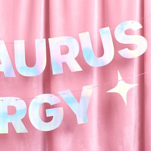 Xo, Fetti Big Taurus Energy Birthday Party Iridescent Foil Banner - 5 ...