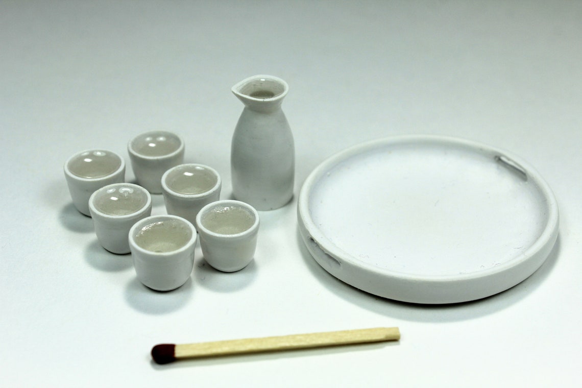 1/12-1/6-1/5-1/4-1/3 Scale-Miniature sake set dolls-Toy | Etsy