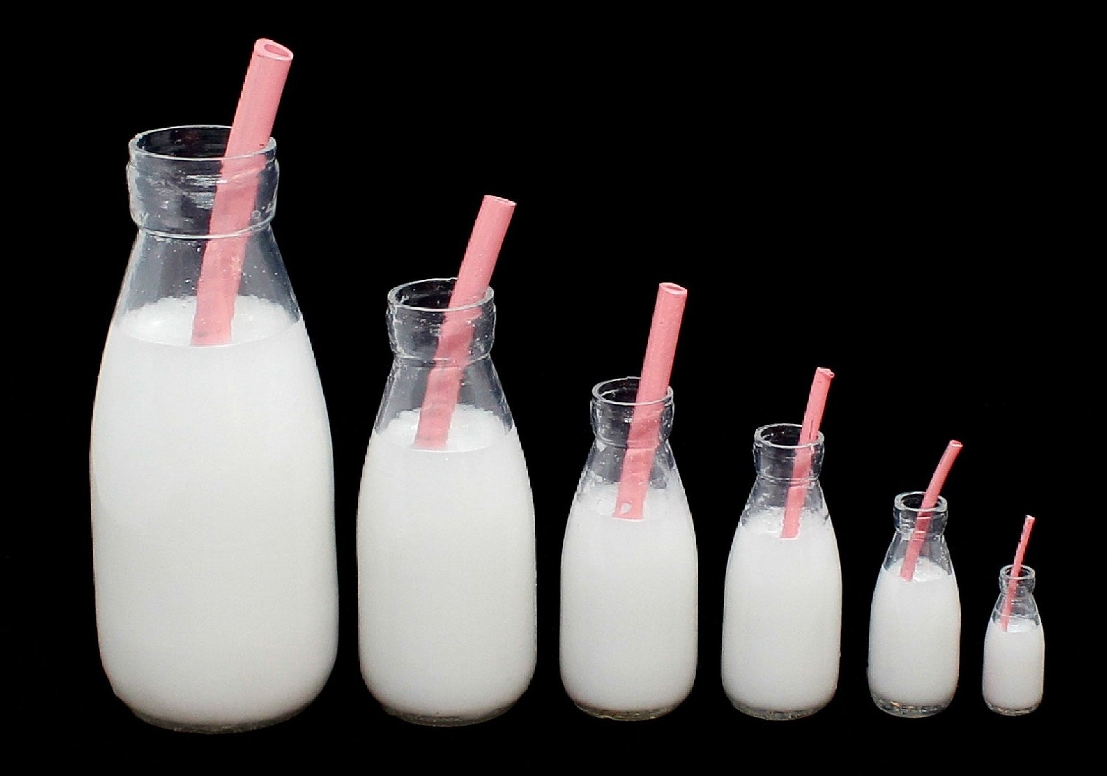 Miniature Dollhouse Milkshake Bottles-drinks Food Doll - Etsy