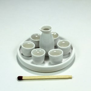 1/12-1/6-1/5-1/4-1/3 Scale-miniature Sake Set Dolls-toy Alcohol-sake ...