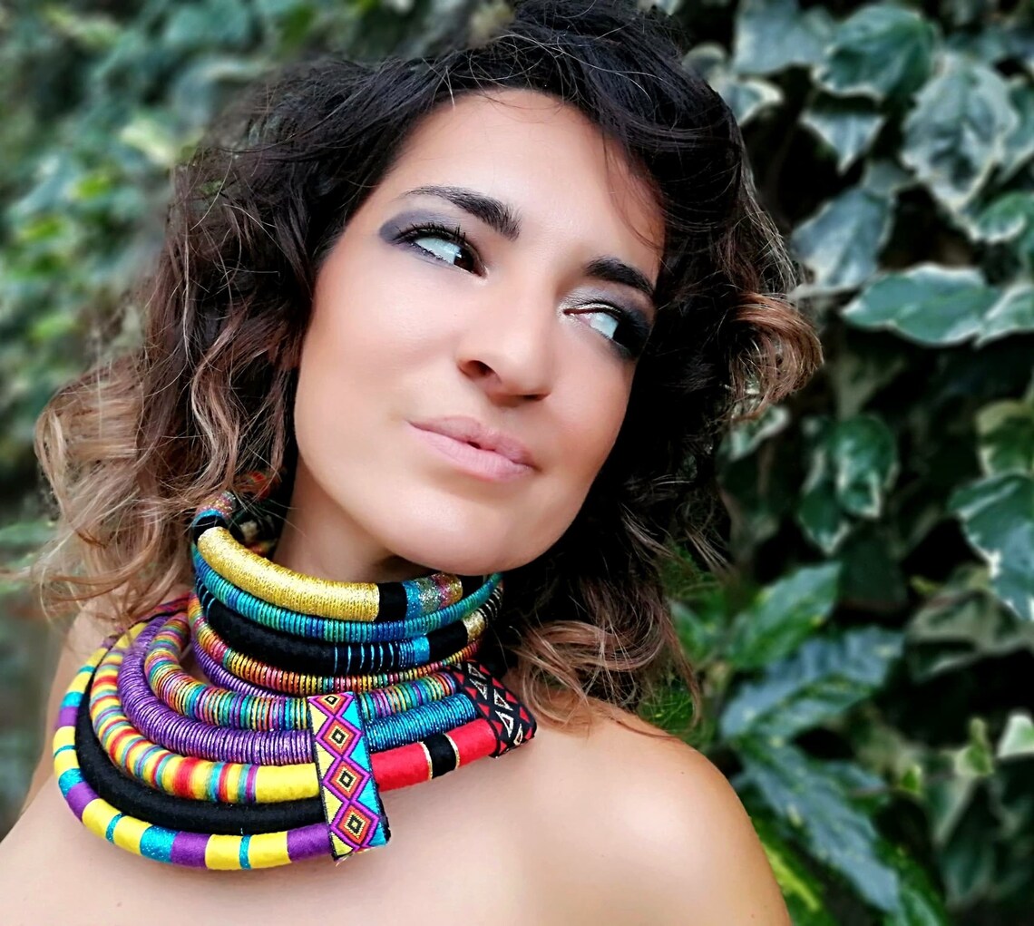 African Jewelry Set Necklace on Sale Statement Necklace - Etsy