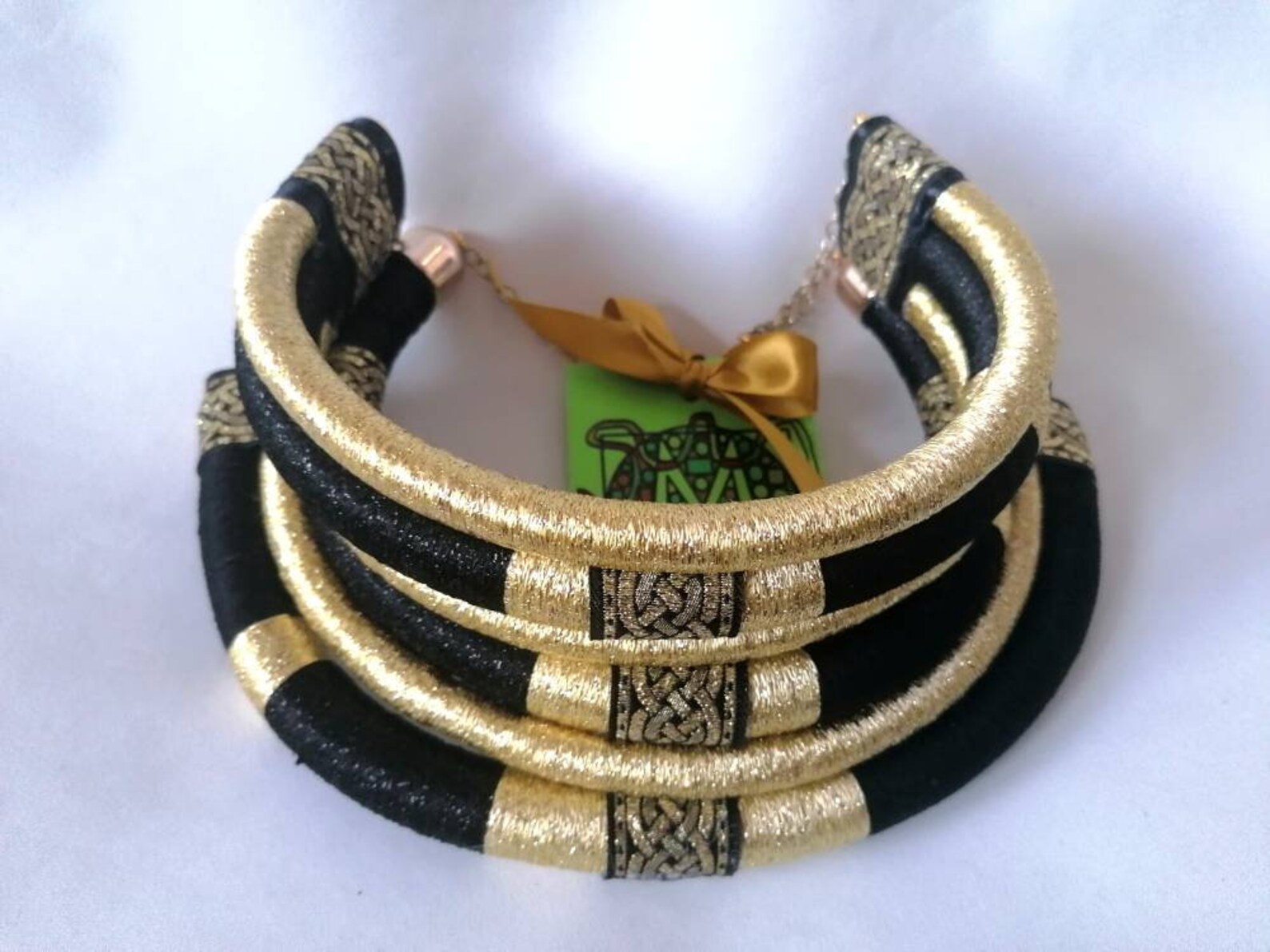 Black Gold Set, African Set, African Choker, Choker Necklace, African ...