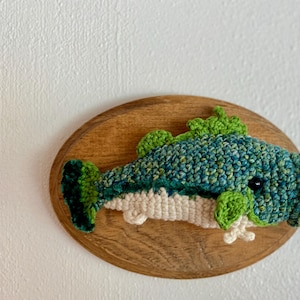 Crochet Bass Fish Wall Art, Fisherman Gift, Lake House Decor, Cabin ...
