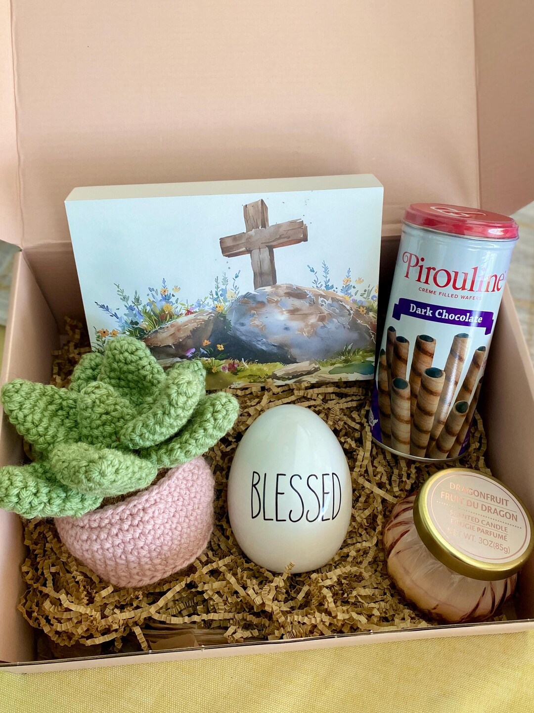 Easter Gift Box – Christian Easter Basket | Easter Wood Sign and ...
