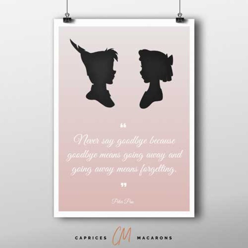 Peter Pan Poster Disney Quote Instant Download Disney - Etsy