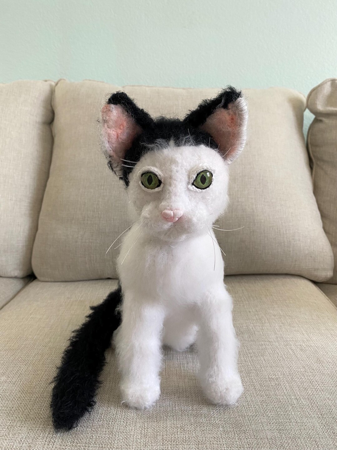 Black & White Cat (customized) - Etsy