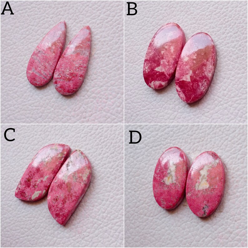 Thulite Crystal Thulite Gemstone Thulite Cabochon - Etsy