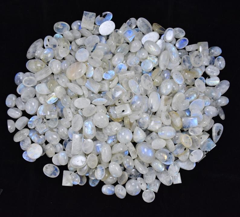 Rainbow Lot Rainbow Moonstone Natural Moonstone Moonstone - Etsy