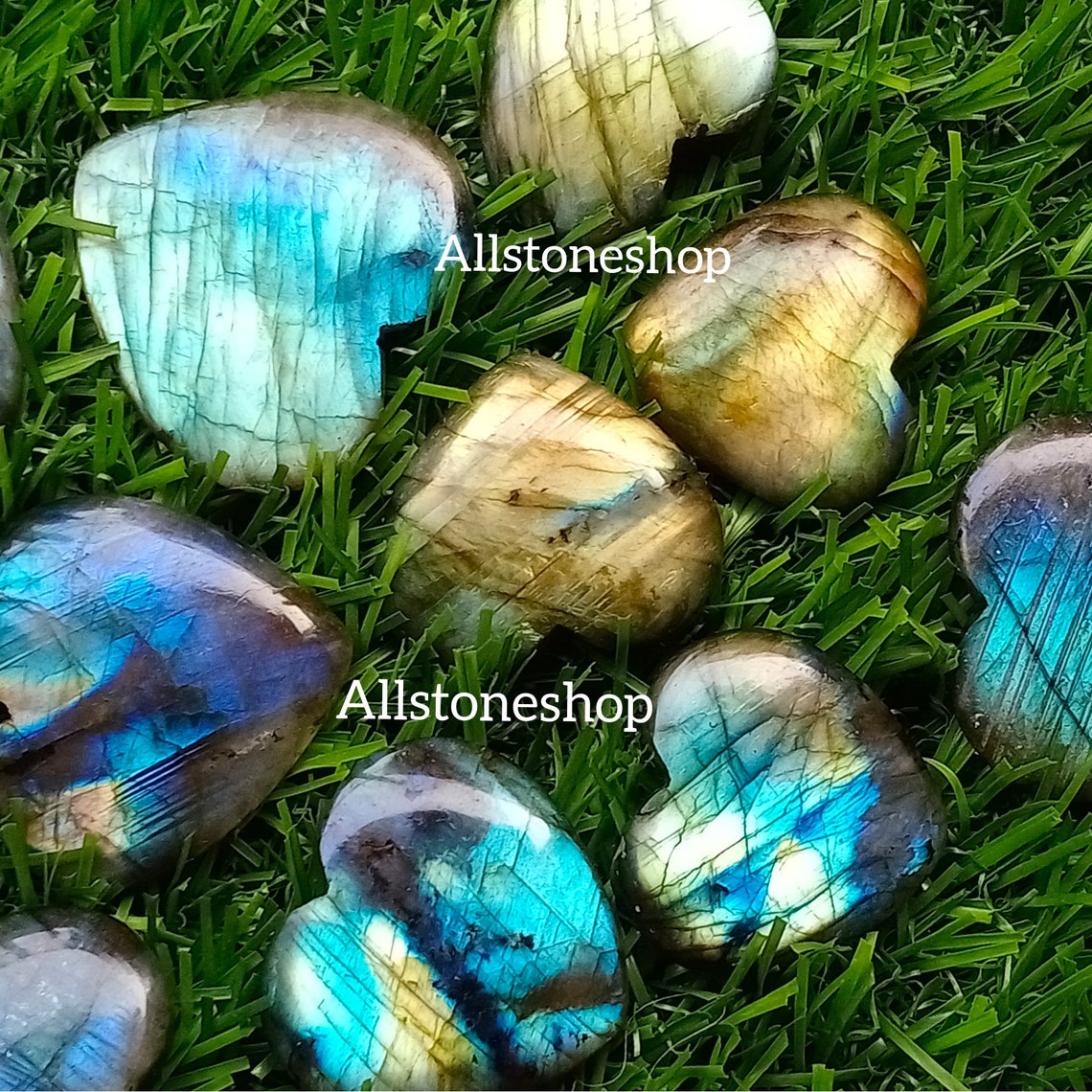 Labradorite Heart Shape - Labradorite Stone - Heart Shape - Heart Gems ...