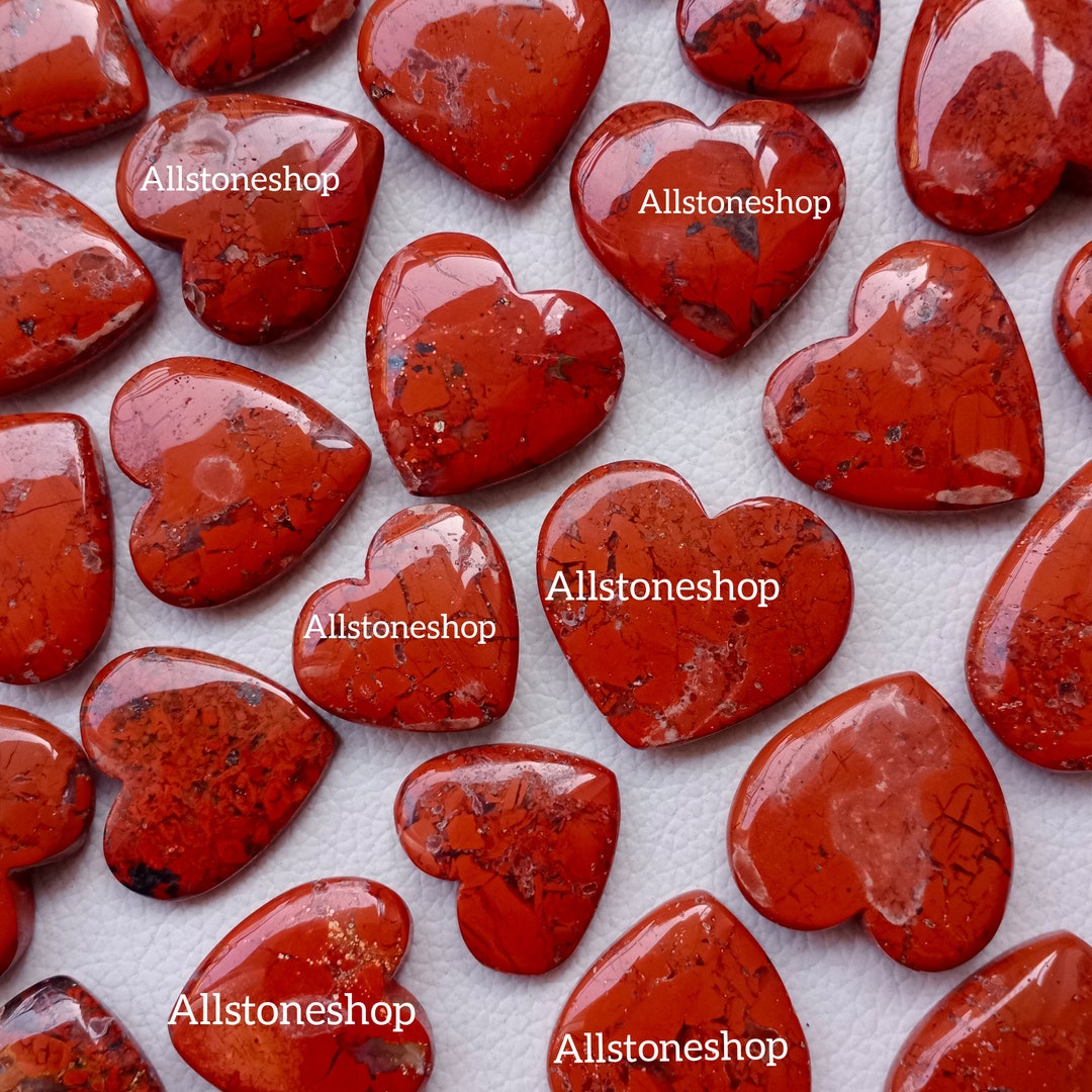 Red Jasper Red Jasper Heart Red Jasper Gemstone Heart - Etsy