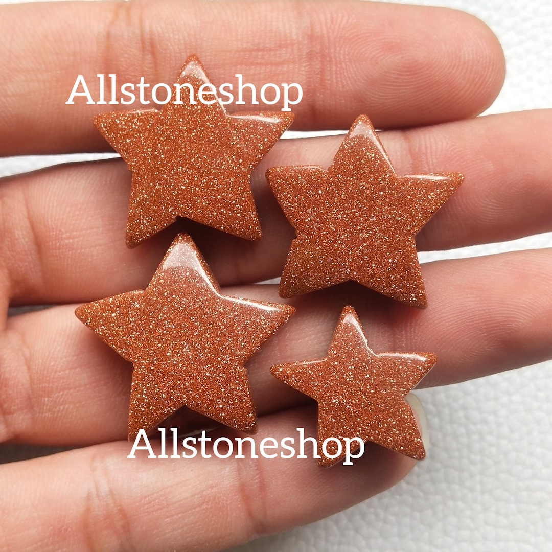 Goldstone Star, Goldstone Cabochon, Star Shape, Jewelry Stone, AAA ...