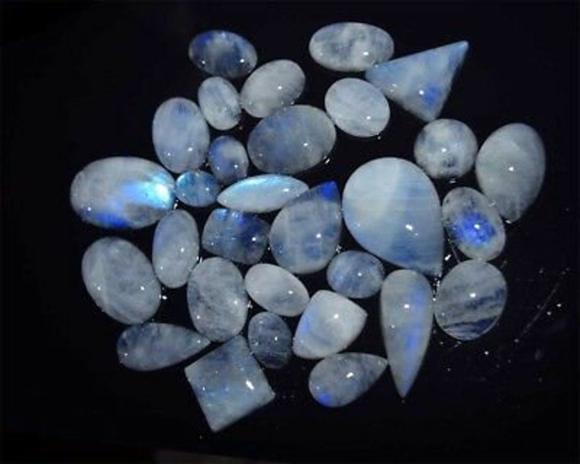 Rainbow Lot Rainbow Moonstone Natural Moonstone Moonstone | Etsy
