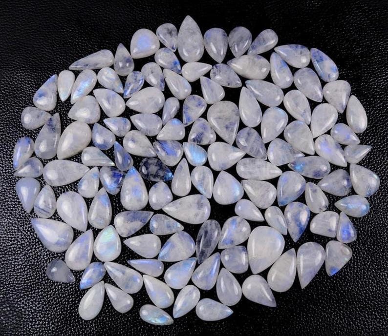 Rainbow Lot Rainbow Moonstone Natural Moonstone Moonstone | Etsy