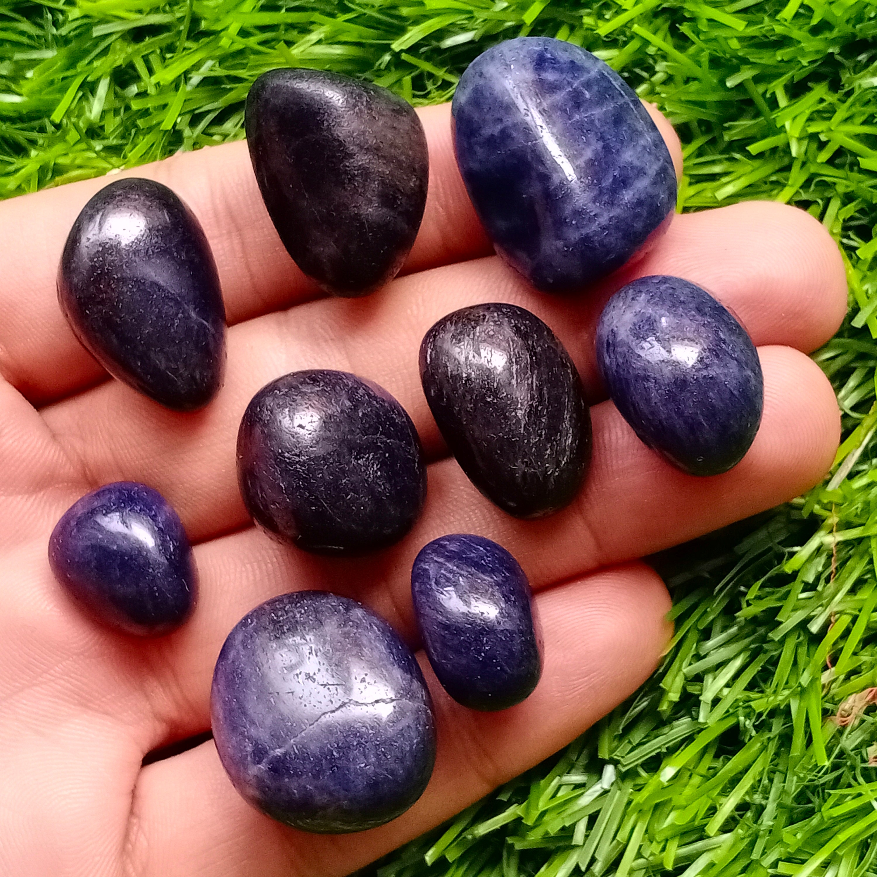 Iolite Tumble Iolite cordierite stone tumbled stones and | Etsy