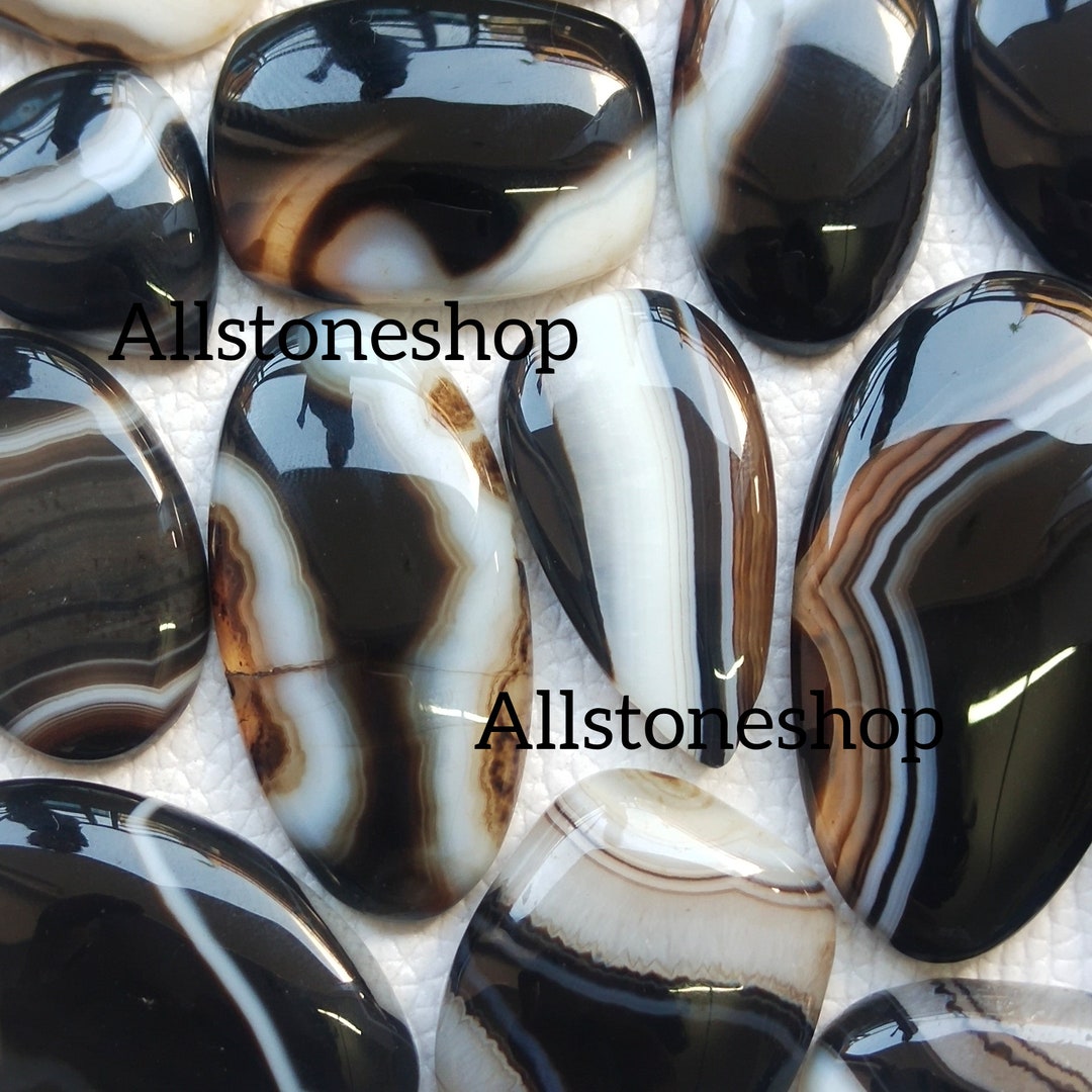 Banded Onyx Stone Lot, Natural Geode for Jewelry Making - Etsy
