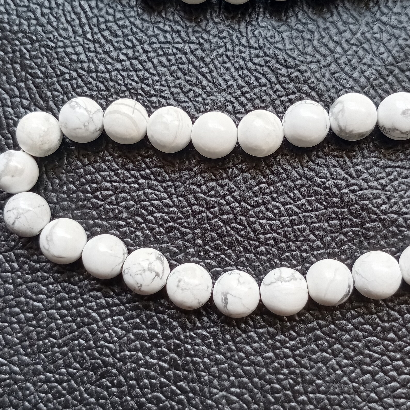 Howlite Howlite Beads Natural Howlite Genuine Howlite - Etsy UK