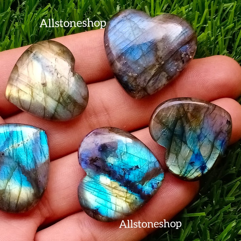 Labradorite Heart Shape Labradorite Stone Heart Shape - Etsy
